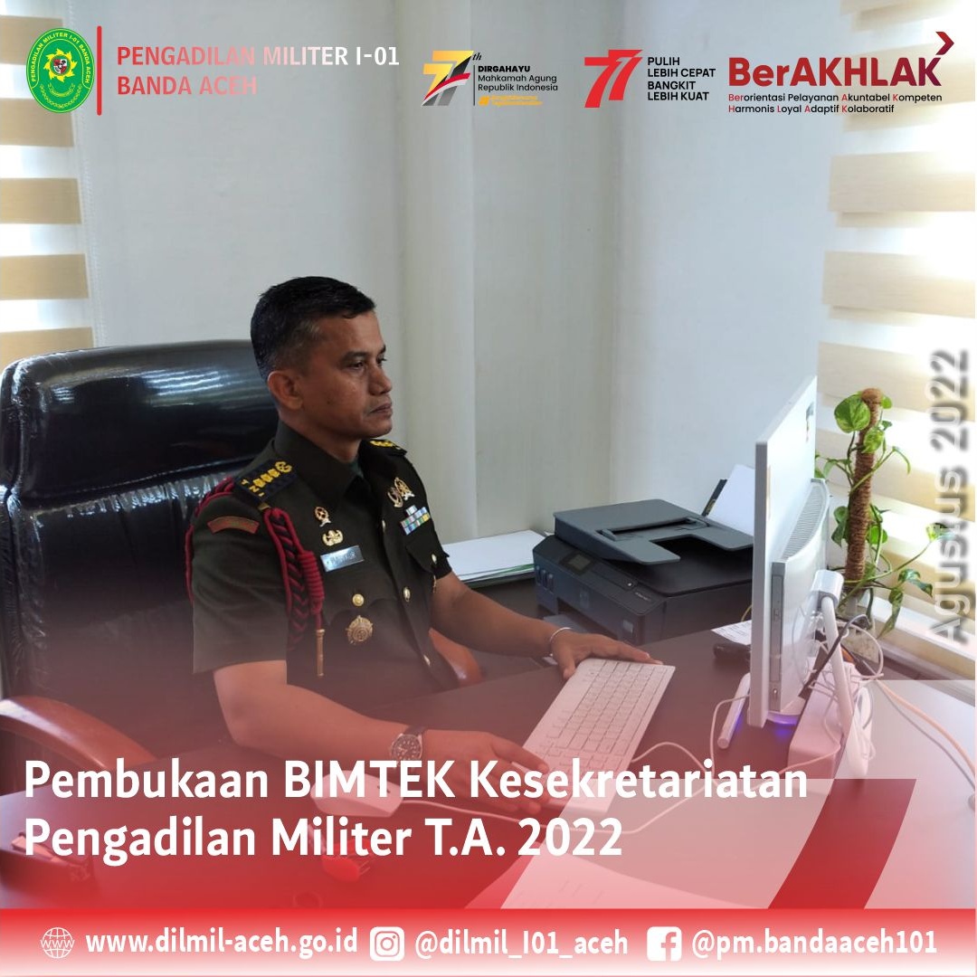 Pembukaan Bimbingan Teknis (Bimtek) Kesekretariatan – Pengadilan ...